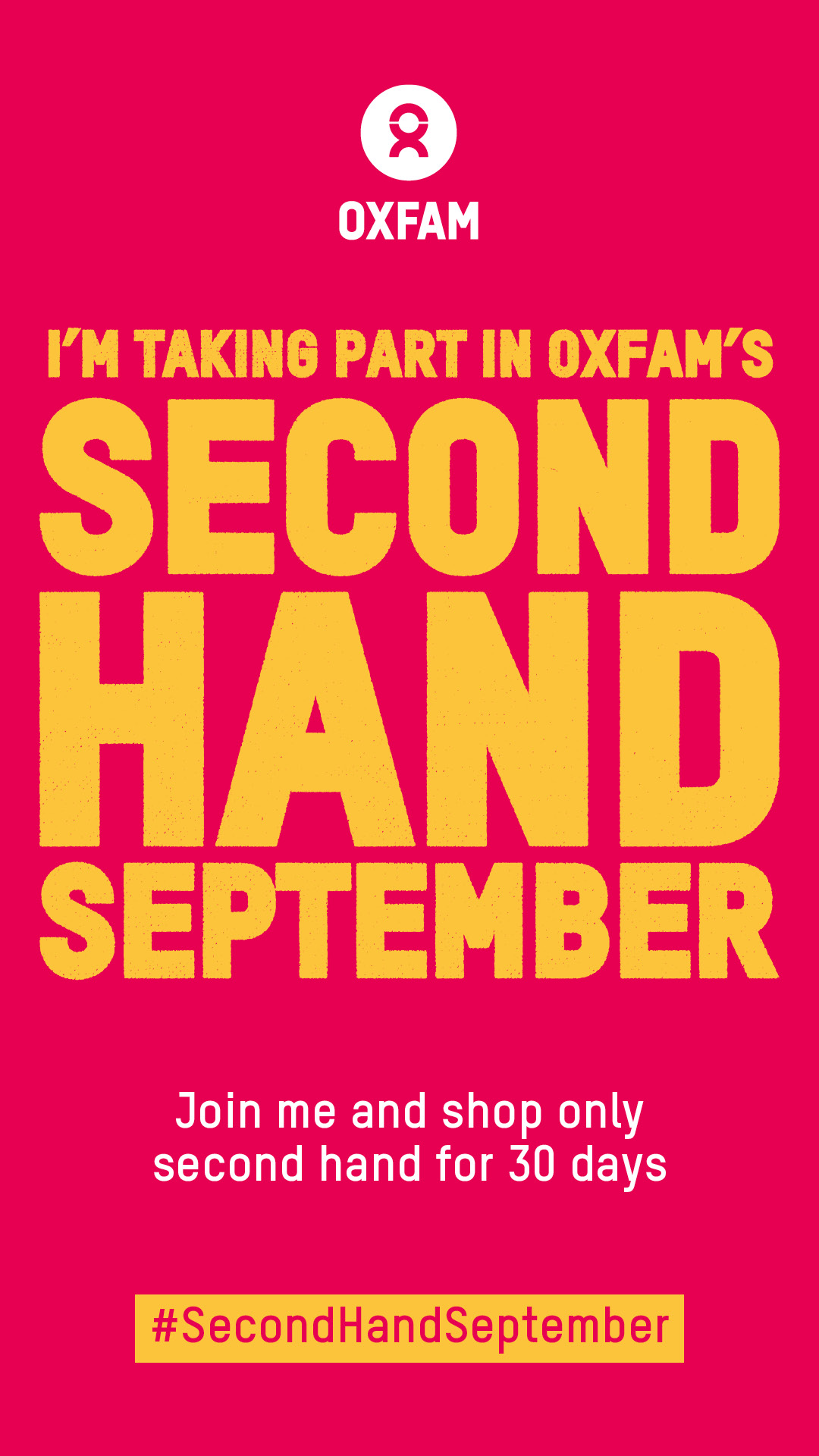 Second Hand September - Oxfam Great Britain